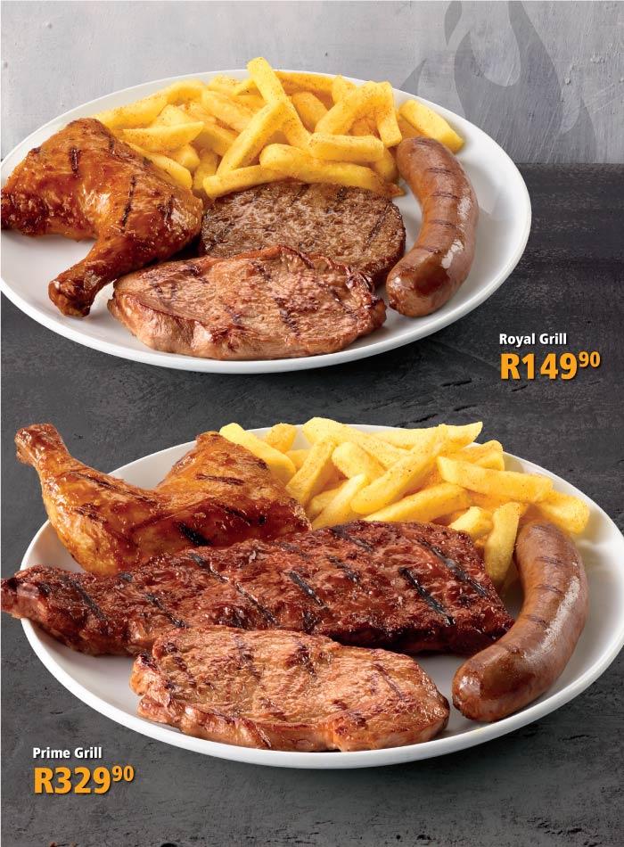 Sit-Down Menu | Steers South Africa